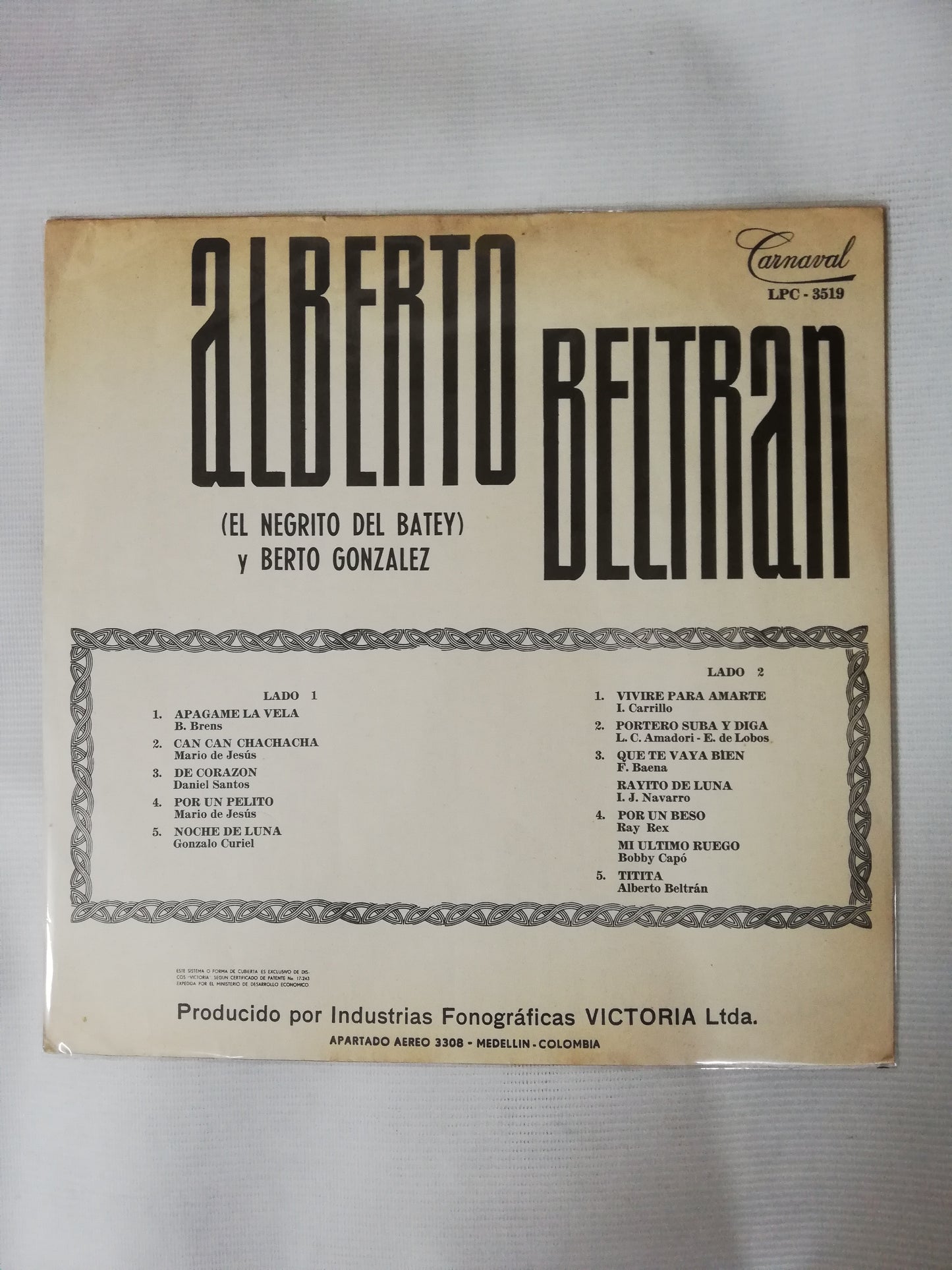 LP ALBERTO BELTRAN - EL NEGRITO DEL BATEY Y BERTO GONZALEZ – Música ...