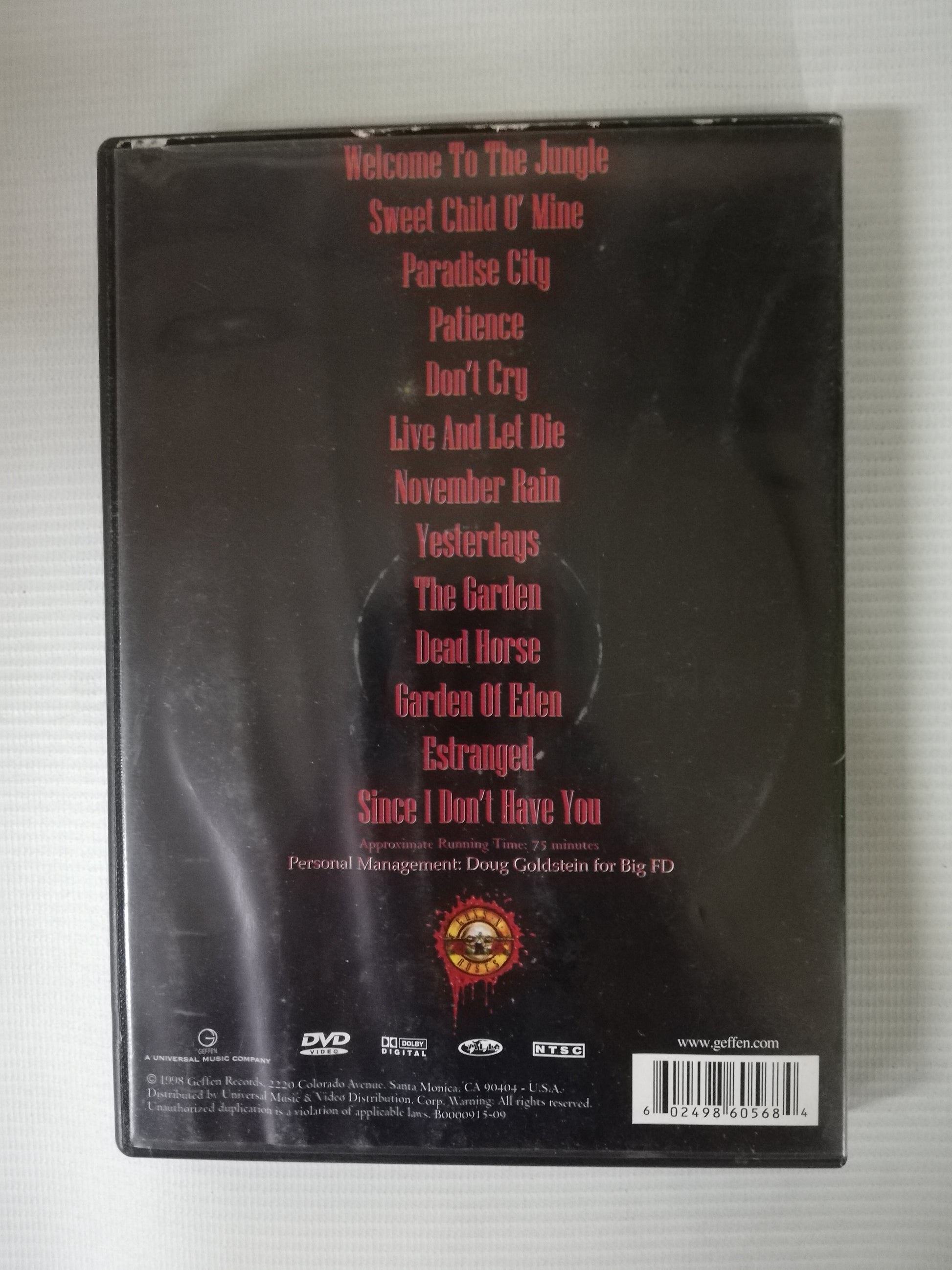 DVD GUNS AND ROSES - WELCOME TO THE VIDEOS – Música Para Camaleones